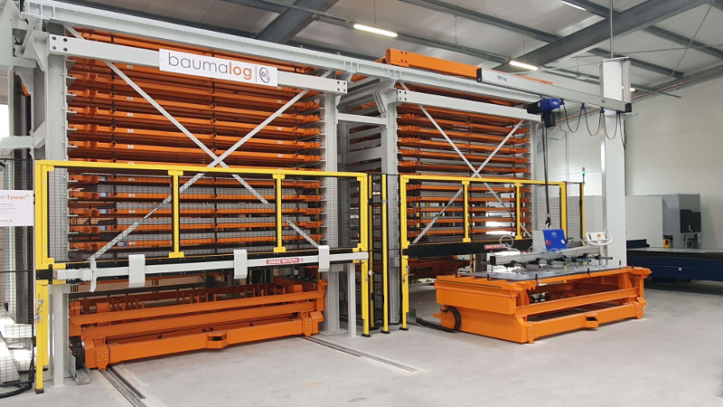 TransferTower – nowy system składowania blach od Baumalog | MM Magazyn Przemysłowy