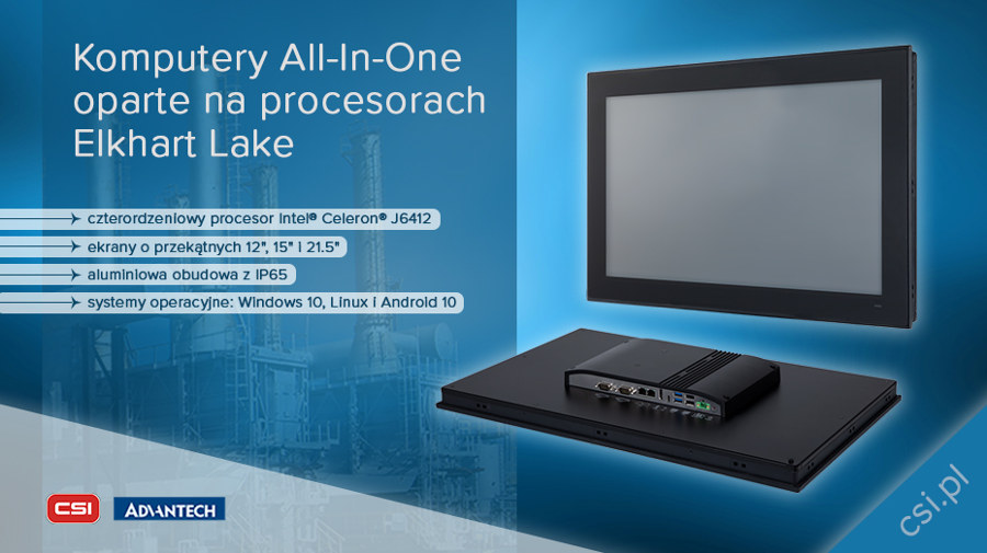 Komputery All-In-One oparte na procesorach Elkhart Lake | MM Magazyn Przemysłowy