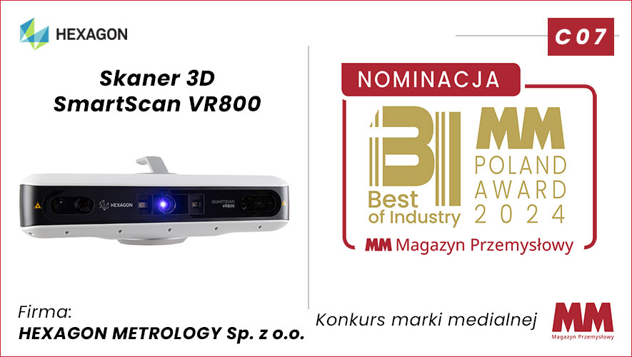 HEXAGON Skaner 3D SmartScan VR800 | MM Magazyn Przemysłowy